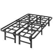 Costway Foldable Twin/Full Metal Platform Bed Frame, 13-Inch Foundation ...