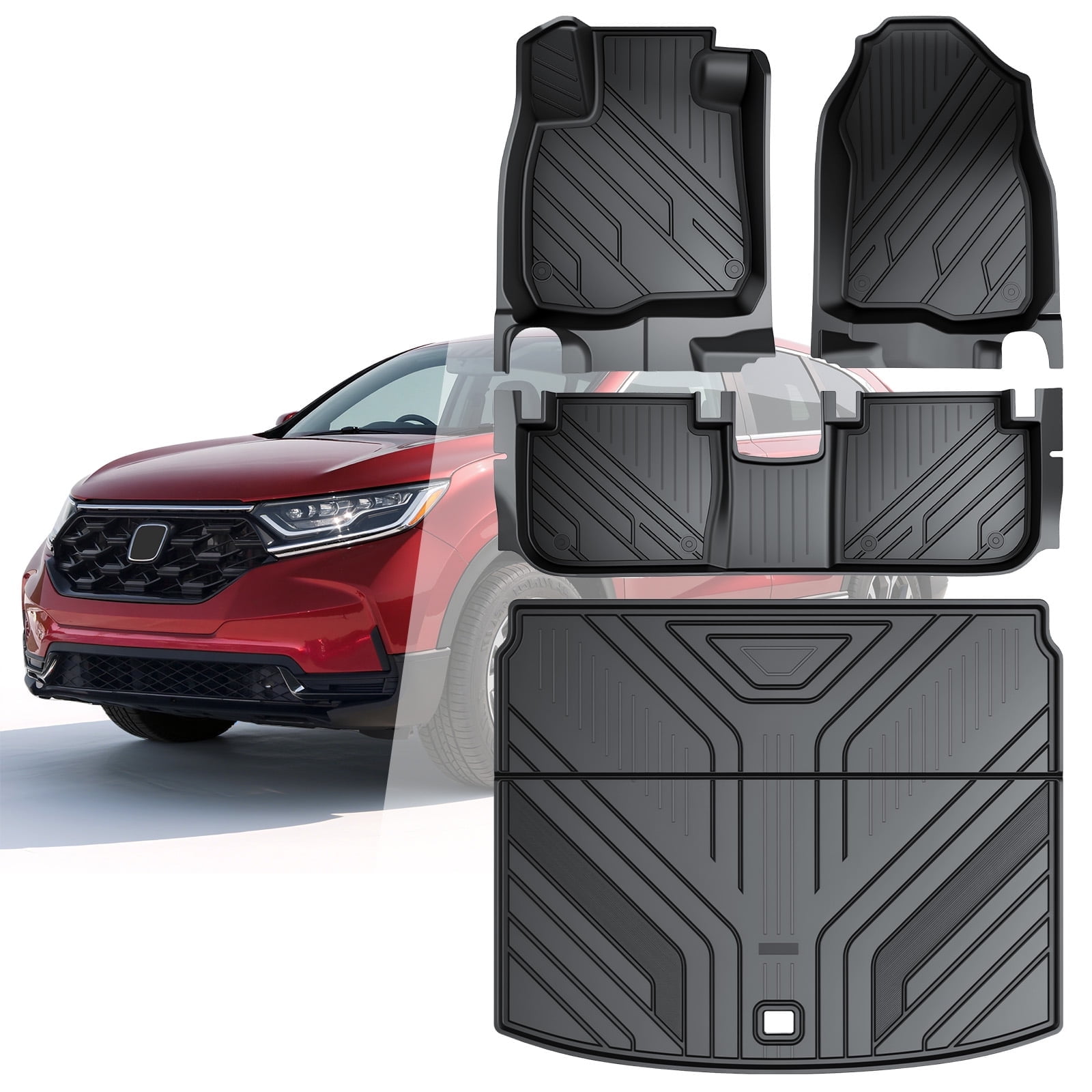 COMAUTO Car Floor Mats and Cargo Liner for Honda CRV 2023 2024 2025 ...