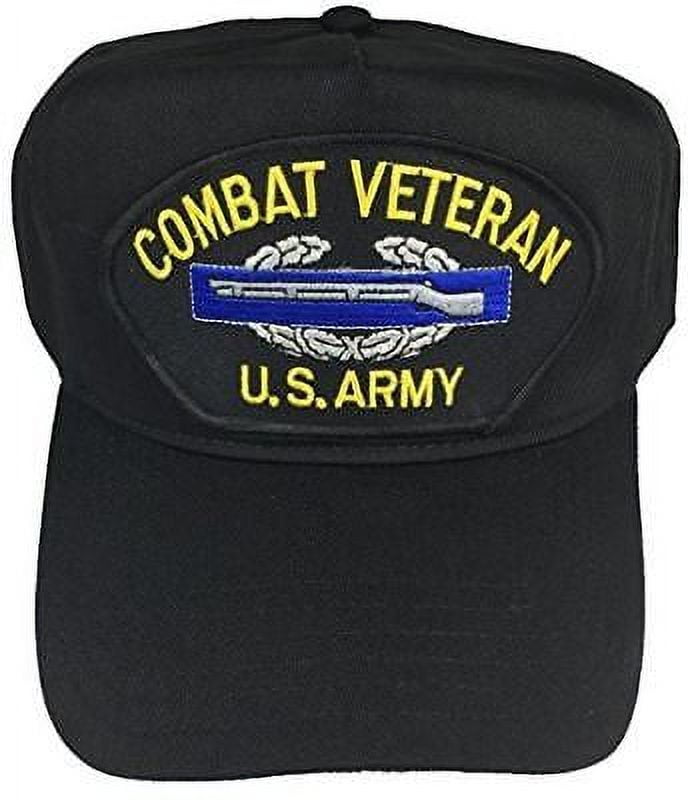 COMBAT VETERAN US ARMY W/ COMBAT INFANTRY BADGE CIB HAT CAP - Walmart.com