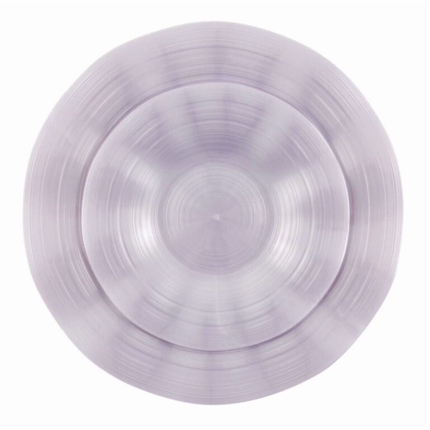 COMBO SET Ribbed Collection 10 Inches & 7 Inches Lavender Pearl Plastic ...