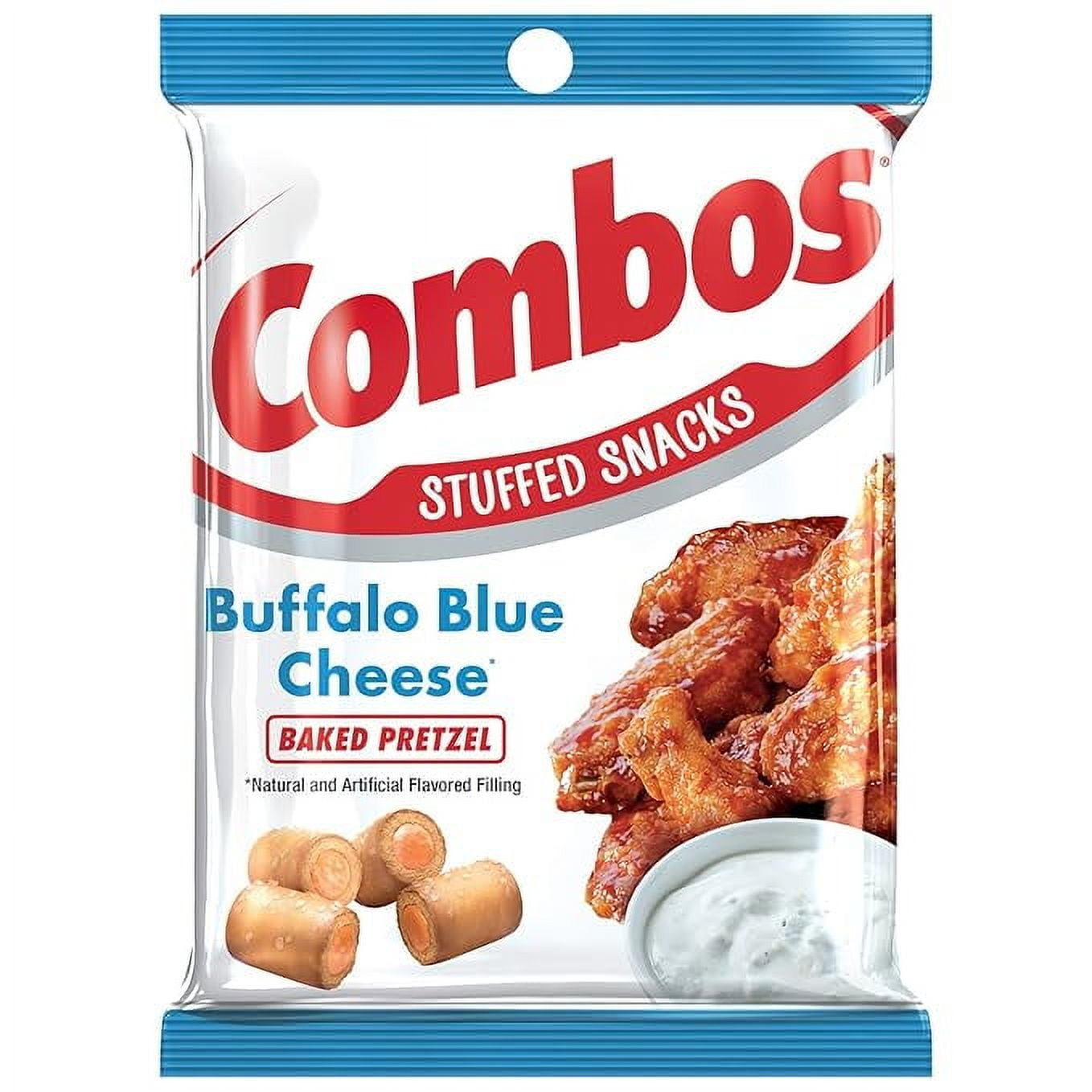 COMBOS Buffalo Blue Cheese Pretzel Baked Snacks 6.3-Ounce Bag ( Pack of ...