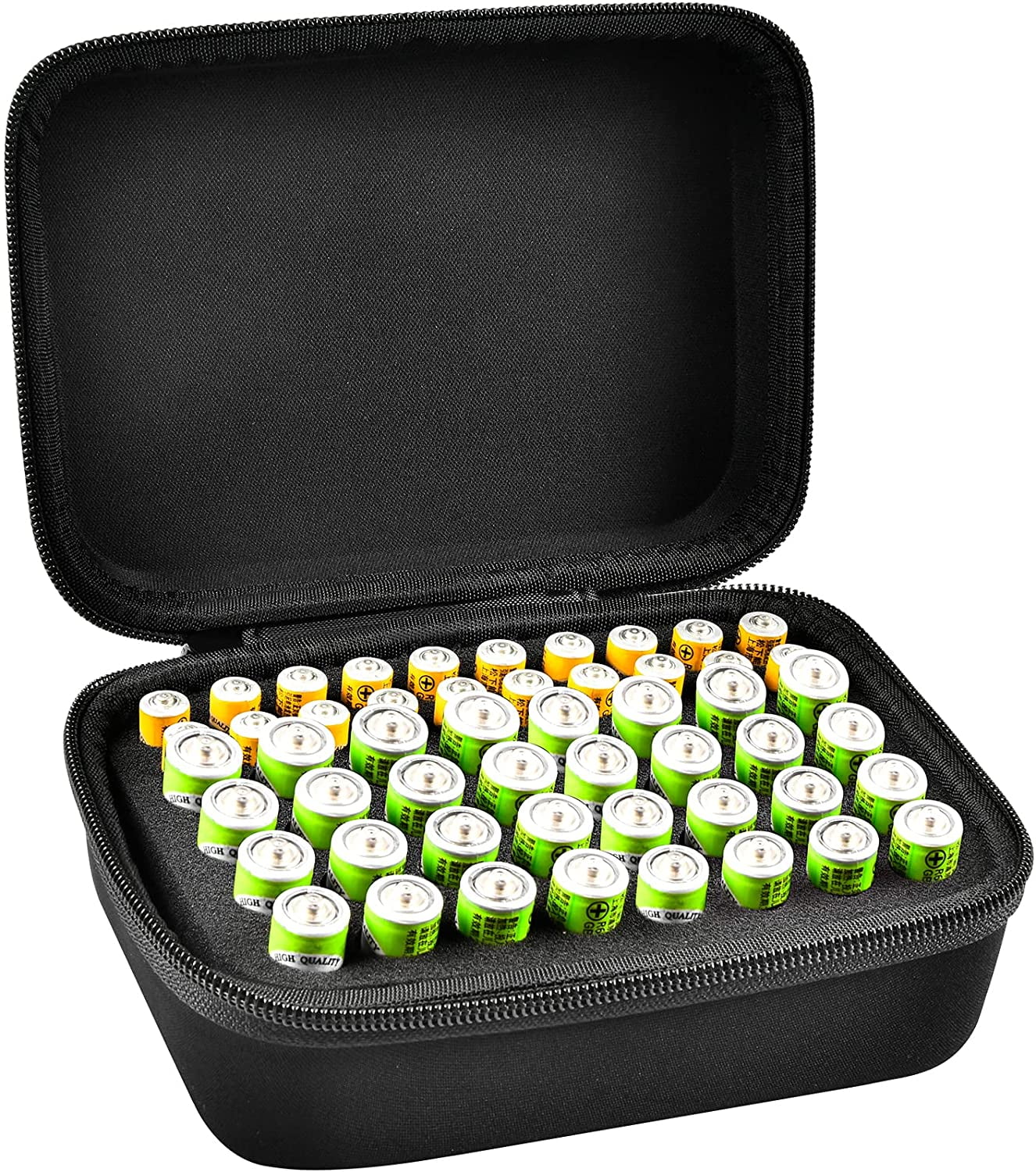 COMECASE Battery Organizer Storage Case Holds 32 x AA, 20 x AAA [No ...