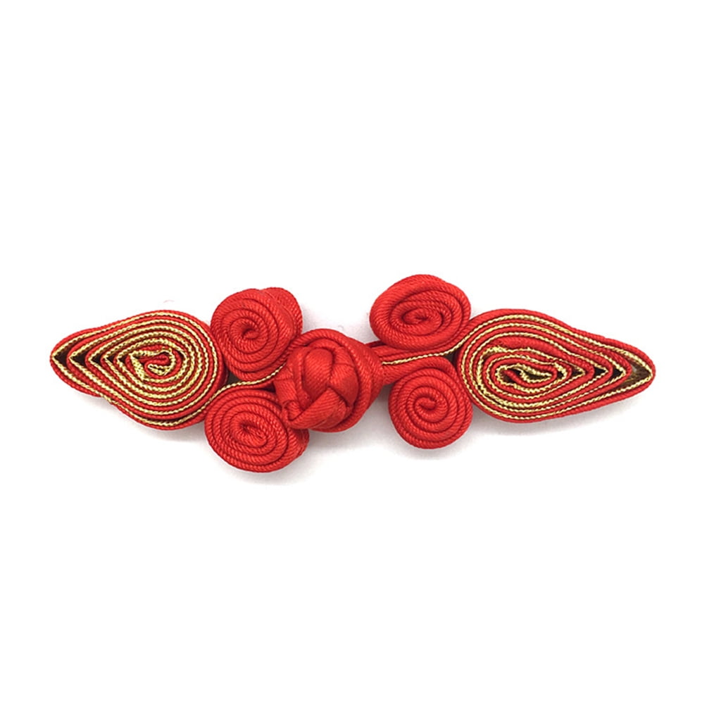 COMEET Buckle, Handmade Chinese Knot Button Beaded Trim Ribbon Fastener ...