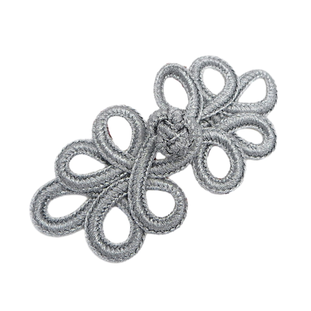 COMEET Buckles, Chinese Five Leaves Knot Button Cardigan Gold Wire ...