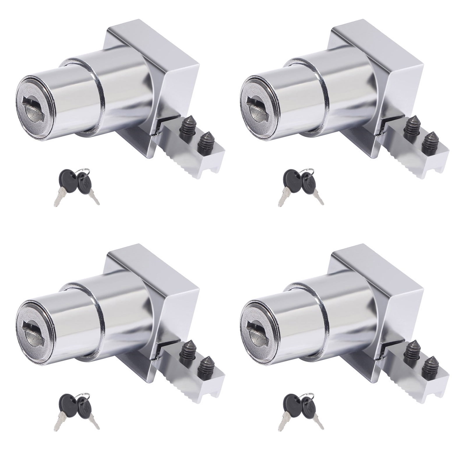 COMEET Cabinet Lock,4Pcs Plunger Push Lock with Key For Sliding Glass ...