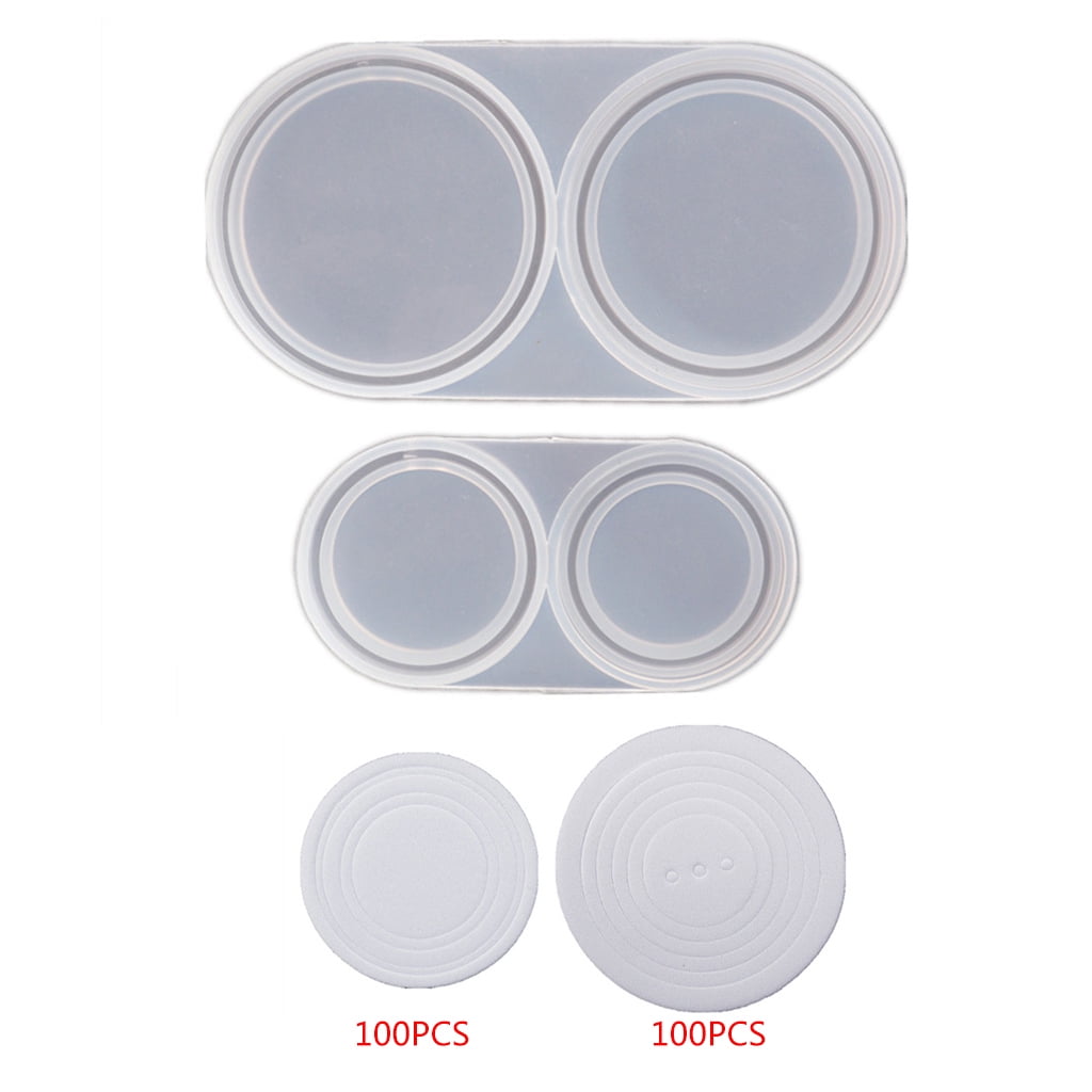 COMEET DIY Pendant, Handmade Coin Box Resin Mold with Foam Gasket Coin ...