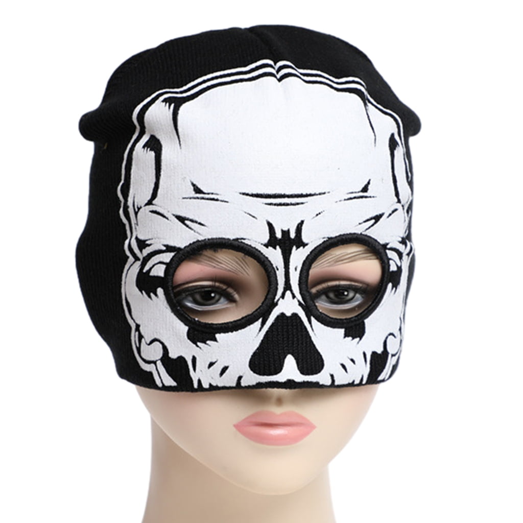 COMEET Docker Hat, Halloween Knit Scary Skeleton Alien Head Covering ...