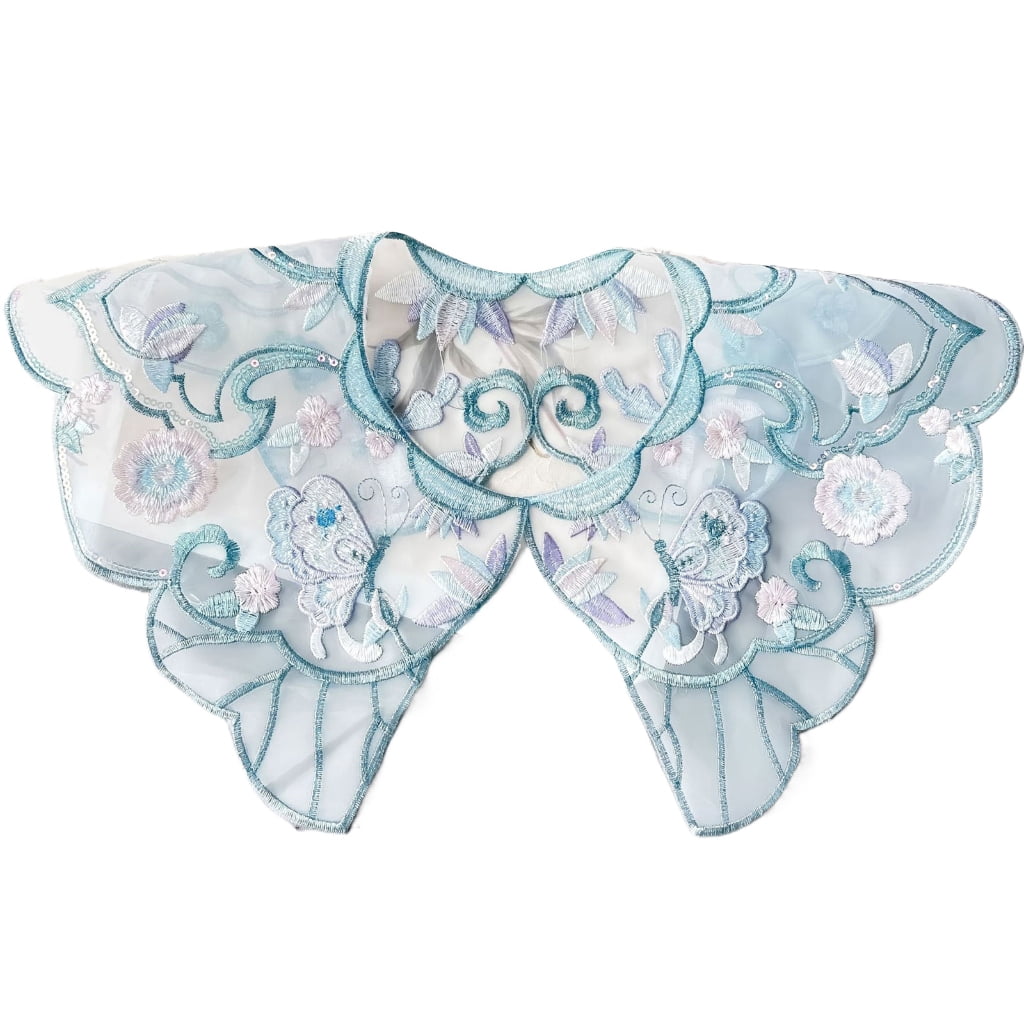 COMEET False Collars, Chinese Embroidered False Collar Butterfly Floral ...