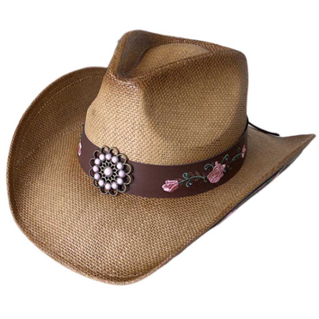 COMEET Hat, Breathable Straw Hat with Gemstones Women Traveling Hats ...