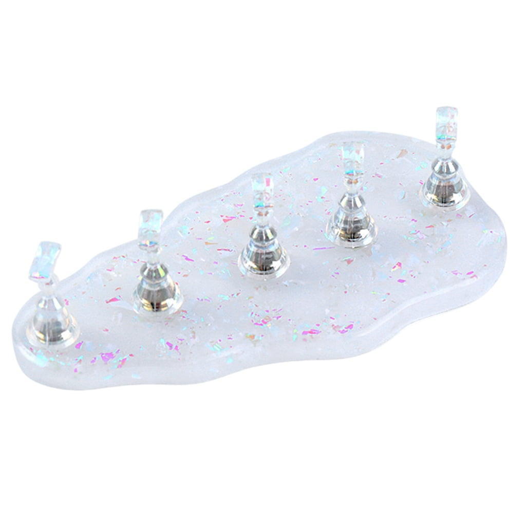 COMEET Nail Practice Base, Stand for Press On Holder Acrylic Nails Art ...