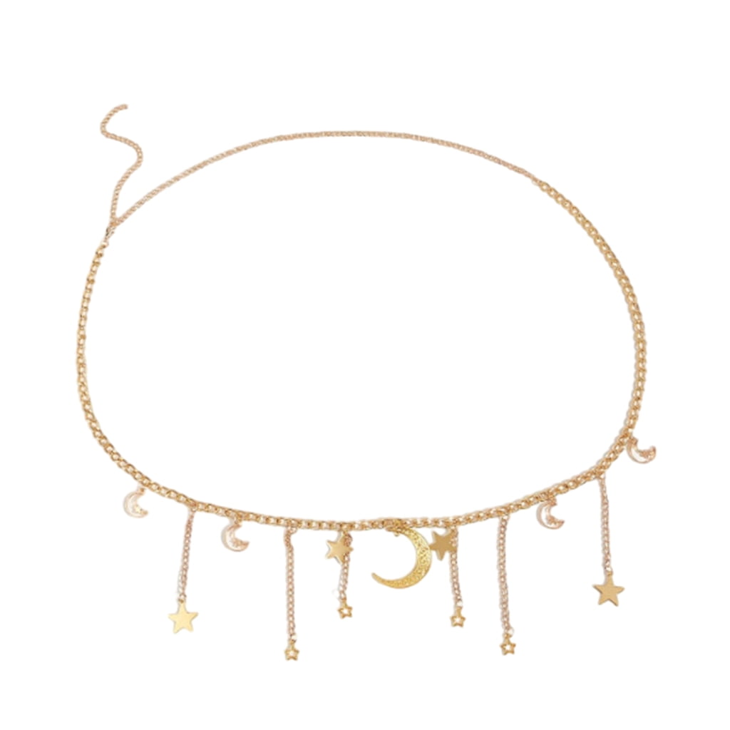 COMEET Waist Chain, Women Alloy Waist Belt Waist Adjustable Waist Belt ...