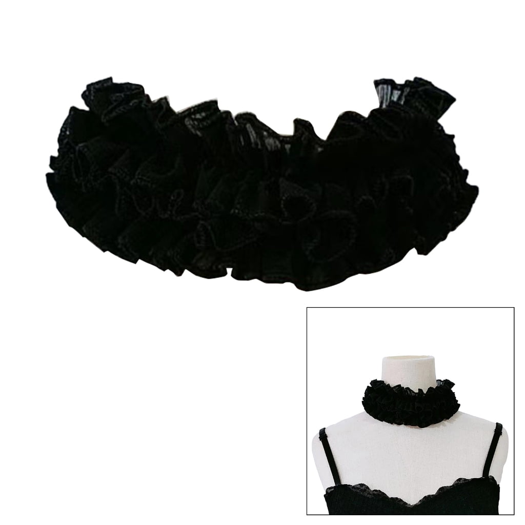 COMEET Women Shawl, Victorians Renaissances Ruffled Neck Collar Wrist ...