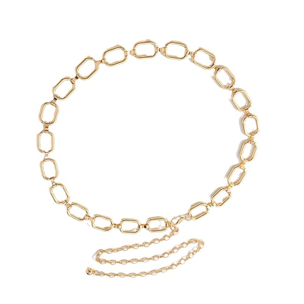 COMEET chain belt, Geometry Oval Waist Chain for Women Girl Body Chain ...