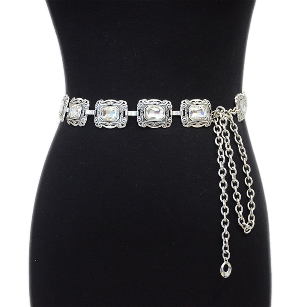 COMEET chain belt, Women Body Chain Vintage Carving Waist Chain Belt ...