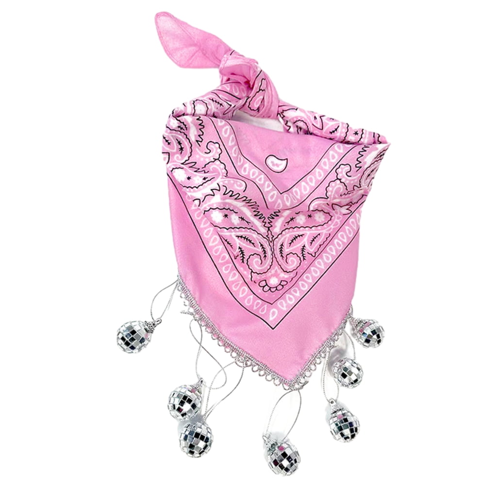COMEET neck scarf, Tassels Bandana Western Bandanas Fashion Neck Scarf ...