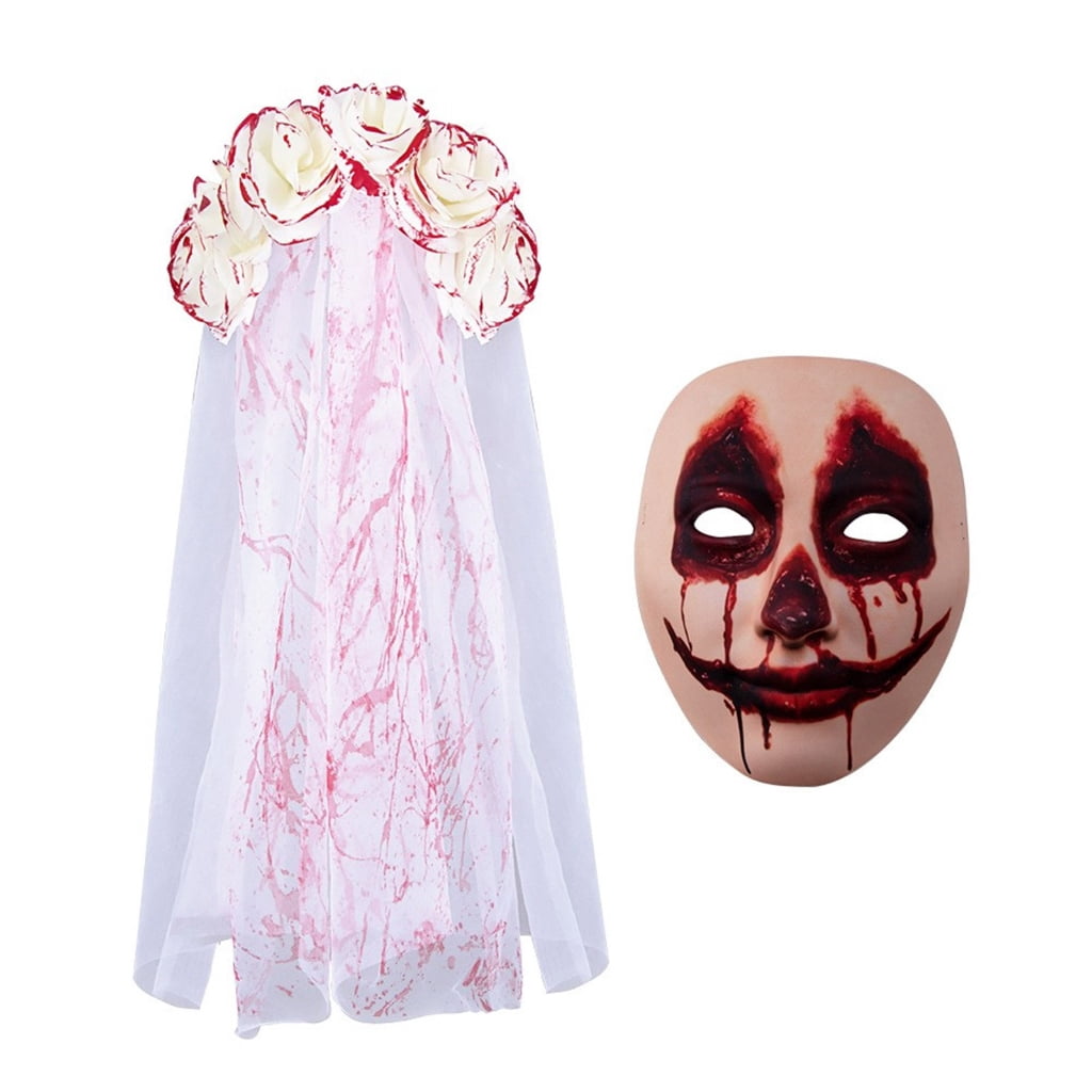 COMEET party costume, Punk Bride Veil For Women Halloween Costume ...