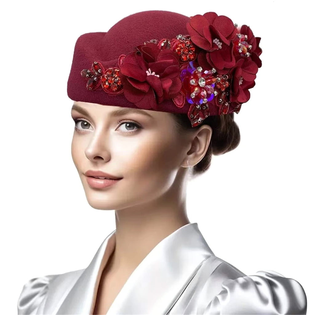 COMEET party hat, Teaparty Hat Cocktail Party Dome Hat for Female ...