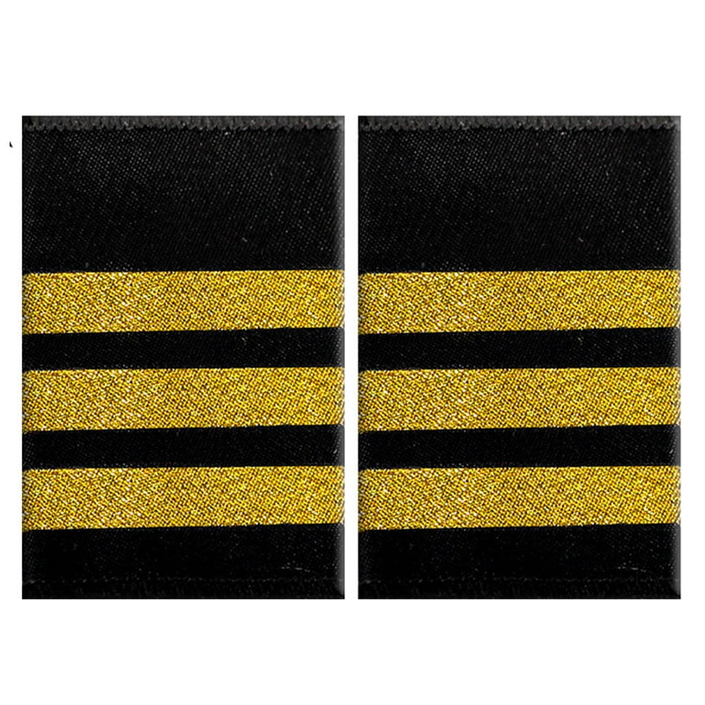 COMEET shoulder Bar, 1Pair Professional Flight Epaulets Captain Uniform ...