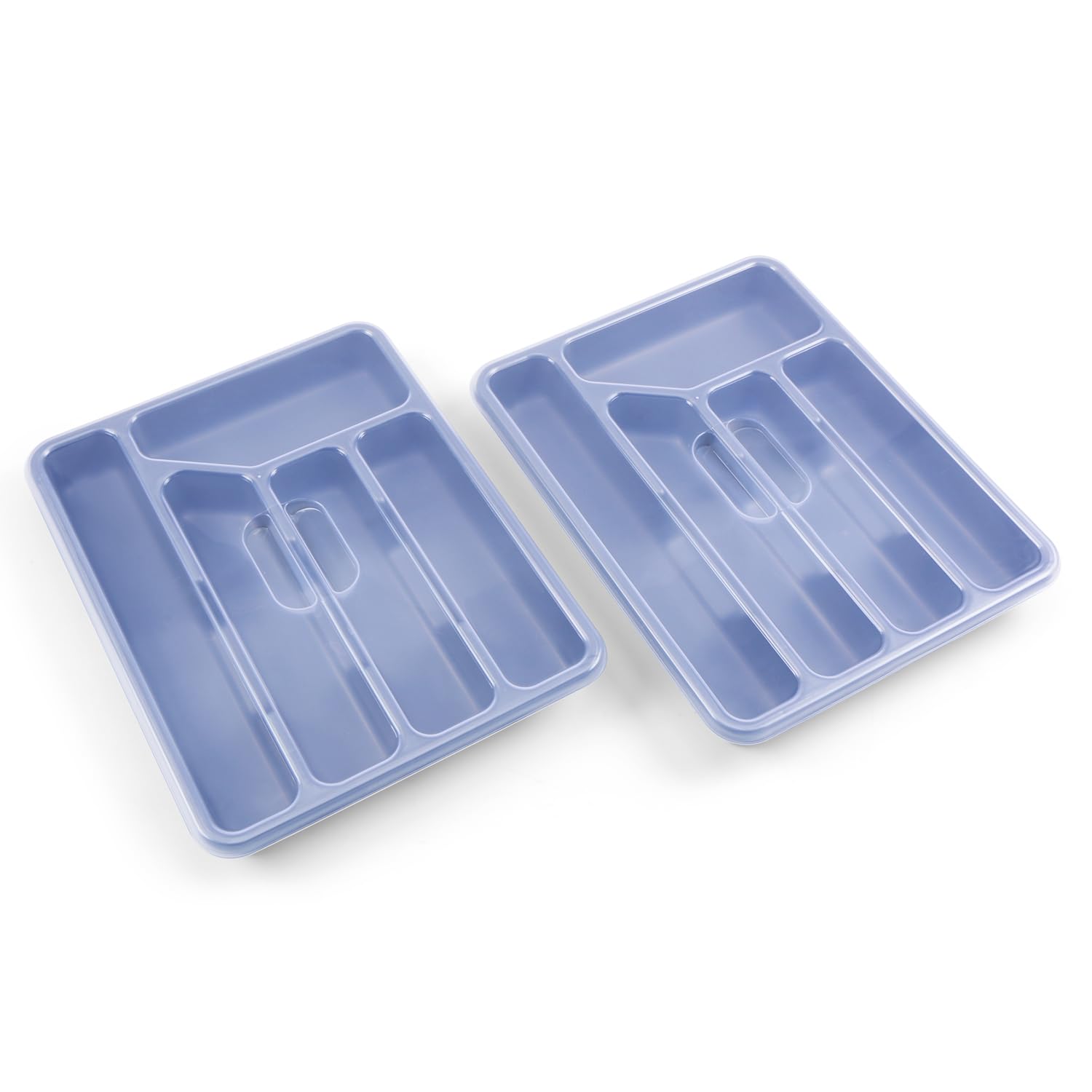 COMET Plastics Cutlery Tray Organizer With Removable Lid For Kitchen ...