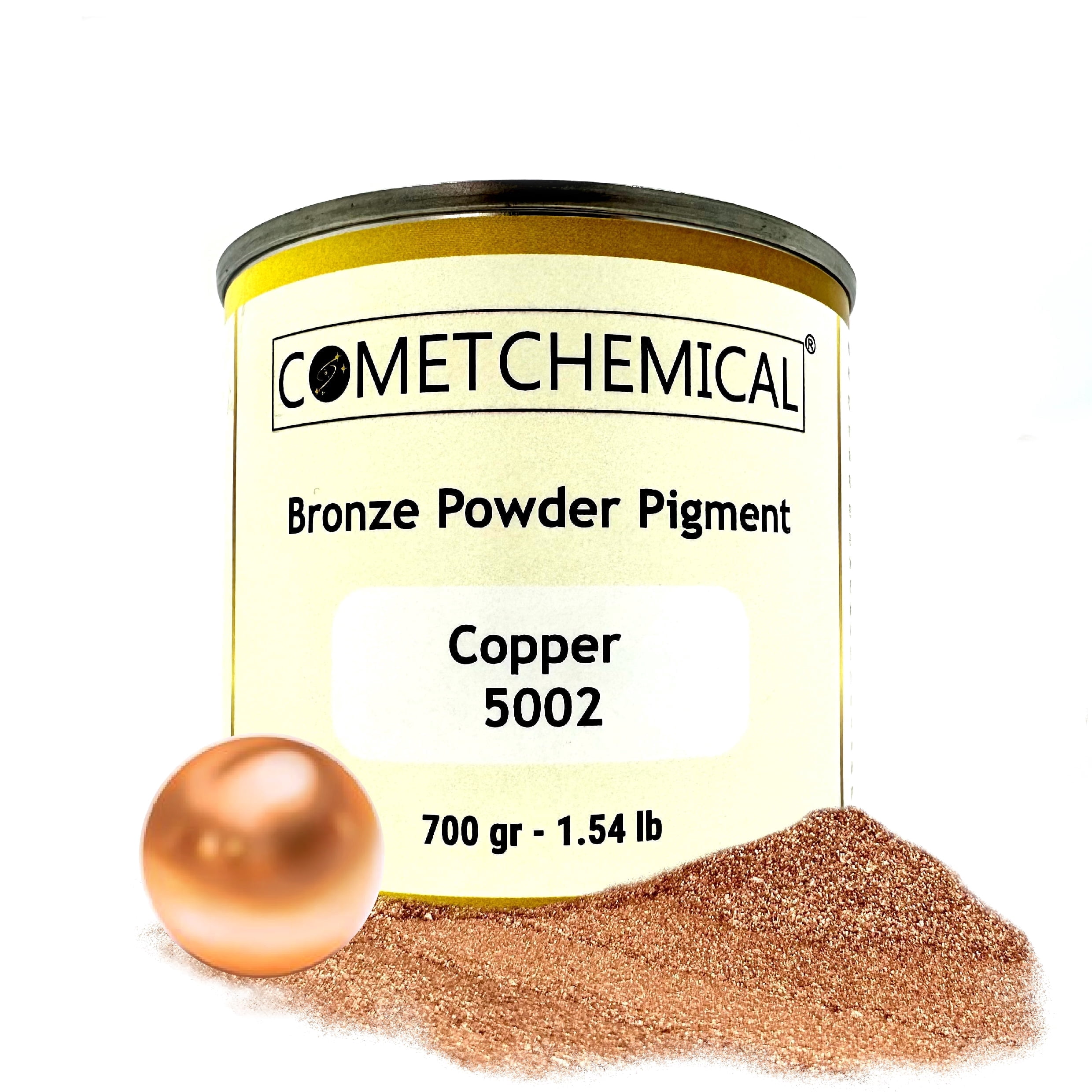 COMETCHEMICAL Metallic Pigment for Solvent, Epoxy Resin, Copper, 1.54lb ...