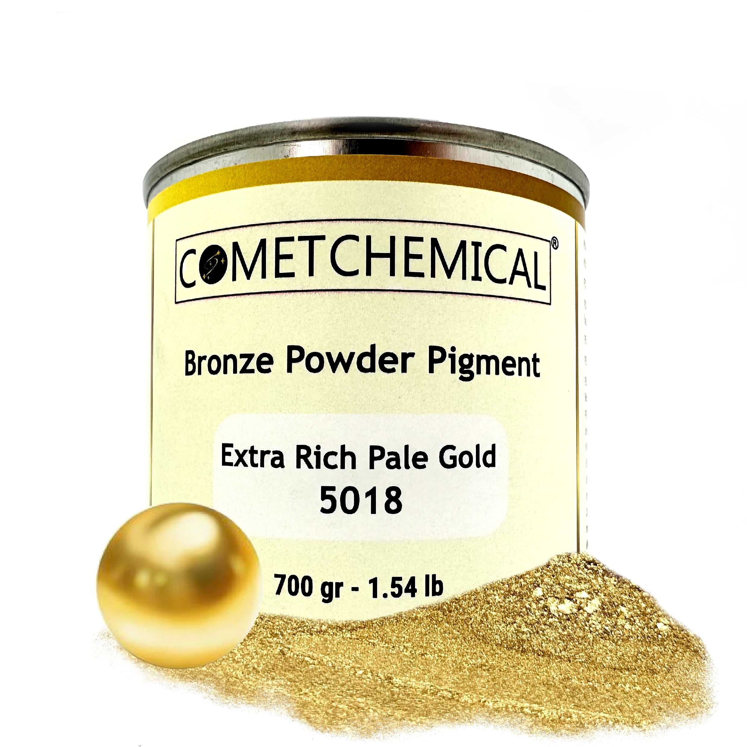 COMETCHEMICAL Metallic Pigment for Solvent, Epoxy Resin, Extra Rich ...
