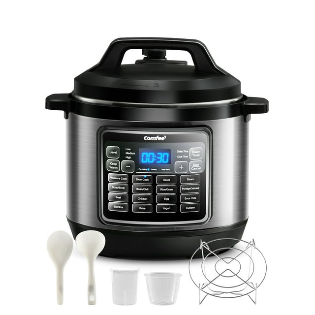 COMFEE’ 16 in 1 Multifunction Pressure Cooker, Non-Stick, Yogurt/Rice ...