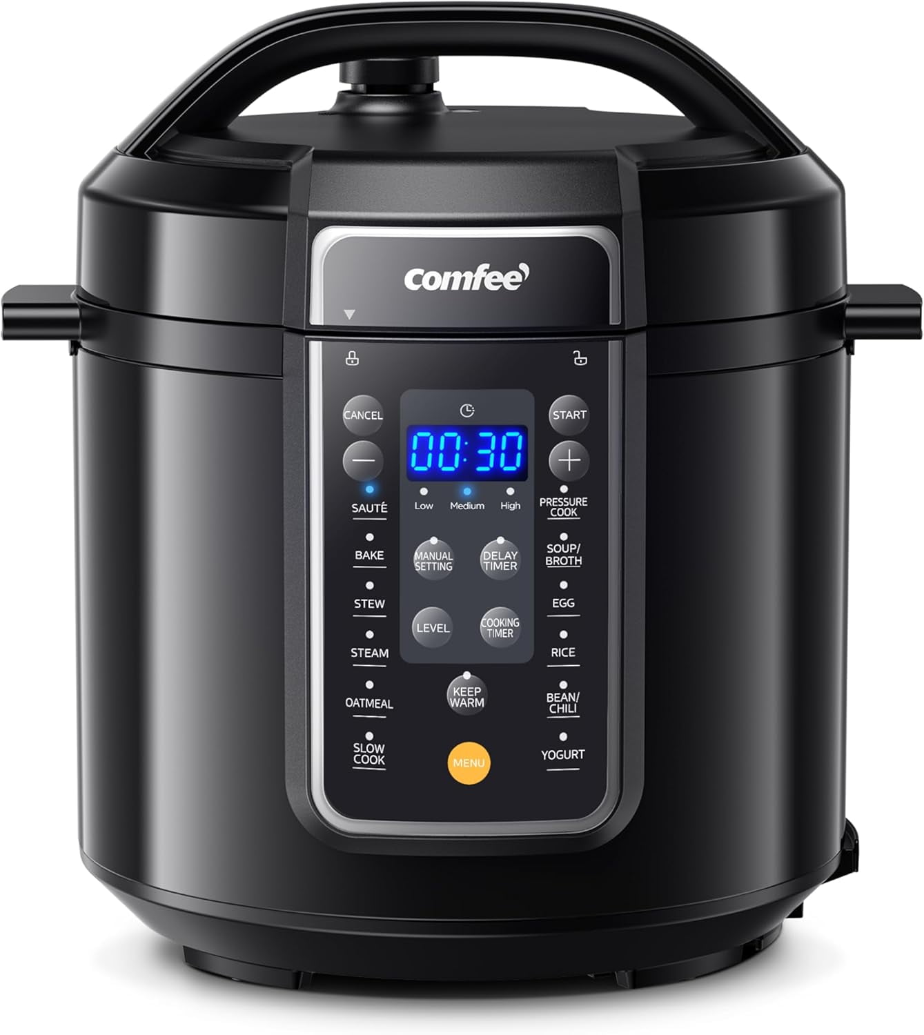 COMFEE’ 9-in-1 Electric Pressure Cooker, 14 Presets Instant Multi ...