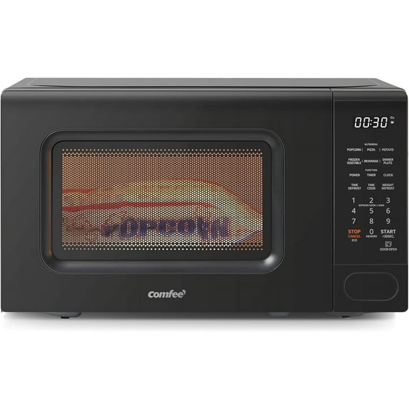 COMFEE CMO-C20M1WB Countertop Microwave Oven, 0.7 cu.ft Small Microwave ...