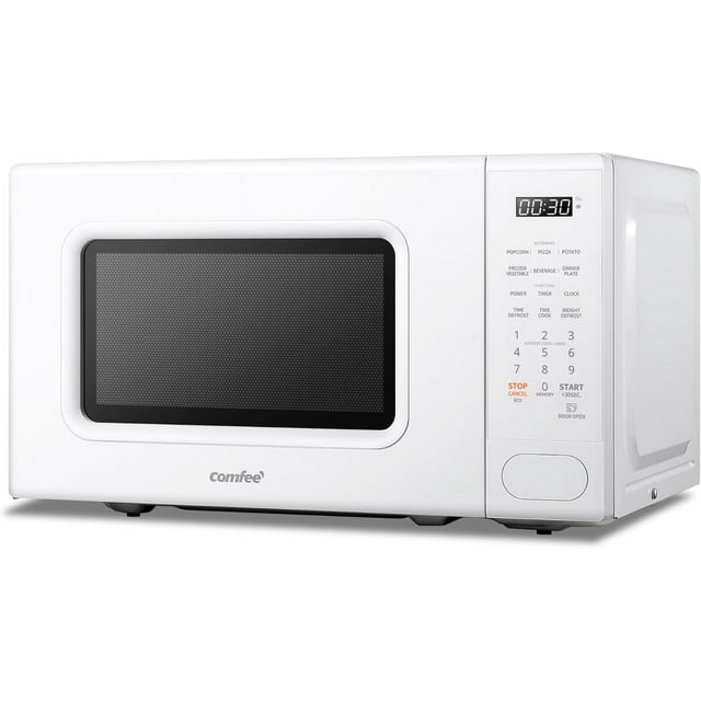 COMFEE' Retro Small Microwave Oven With Compact Size, 9 Preset Menus ...