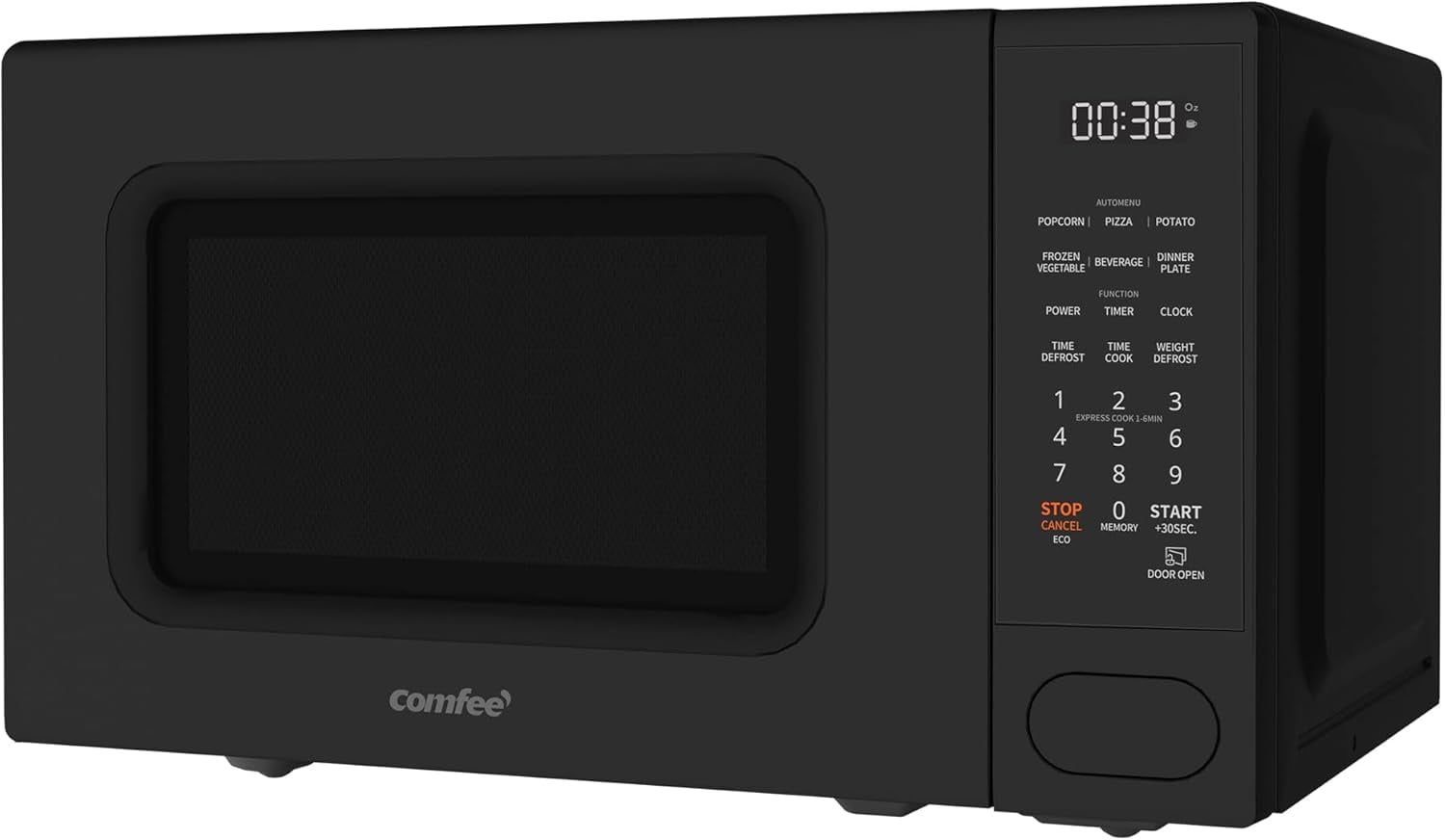 COMFEE' Retro Small Microwave Oven With Compact Size, 9 Preset Menus ...