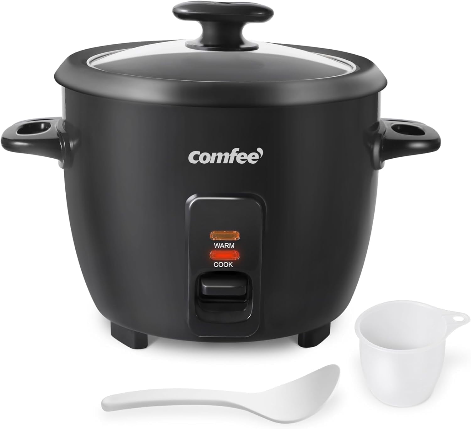 COMFEE' Rice Cooker, 6-Cup Cooked/3-Cup Uncooked, Removable Non-Stick ...