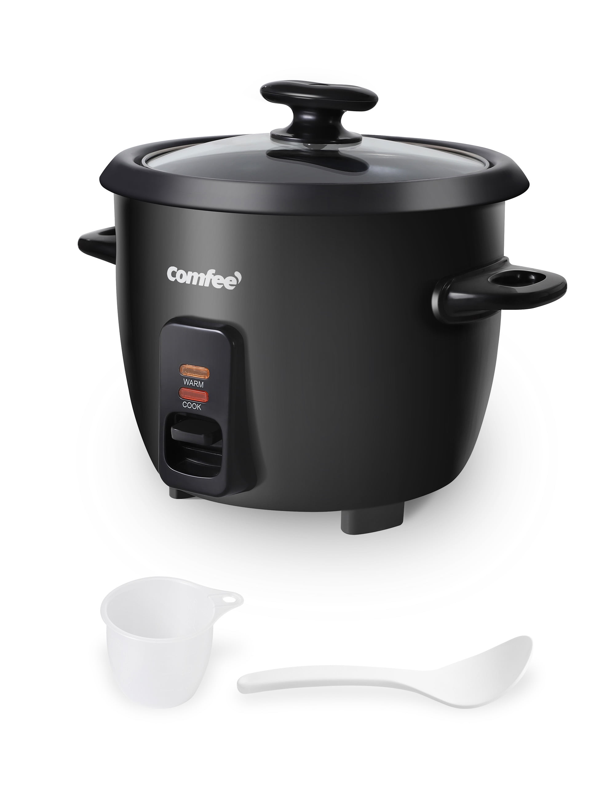 COMFEE' Rice Cooker, 6-Cup Cooked, Nonstick Removable Pot, One-Touch ...