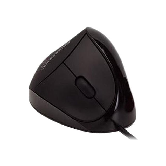 COMFI II WIRED ERGONOMIC COMPUTER MOUSE BLACK - Optical - Cable - White ...