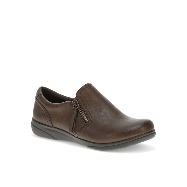WearEver Womens Comfort Zip Wide Width Casual Shoes - Walmart.com