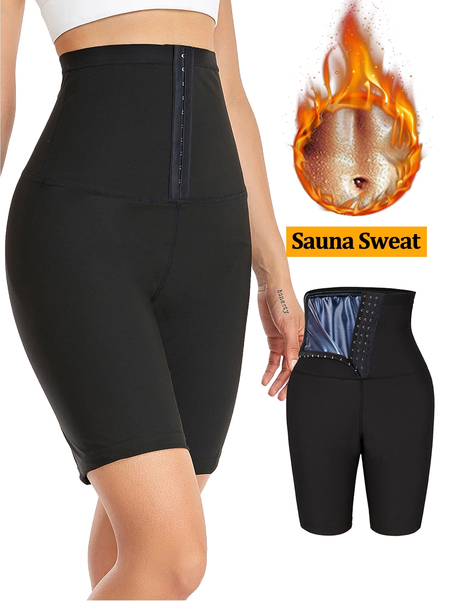COMFREE Sauna Sweat Shorts for Women High Waist Compression Leggings ...