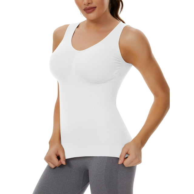 COMFREE Shapewear Camisoles with Built in Bra Tummy Control Compression ...