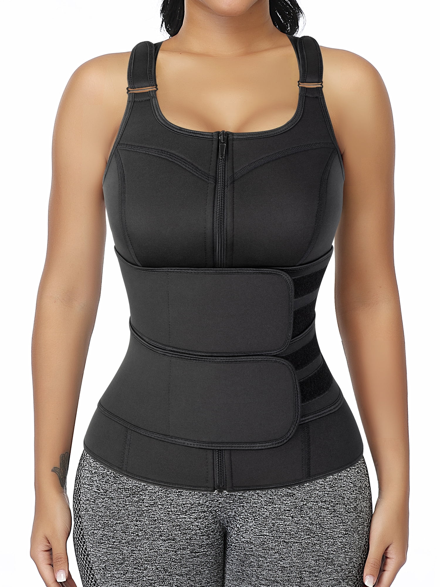 COMFREE Sweat Waist Trainer Cincher Corset for Women Weight Loss ...