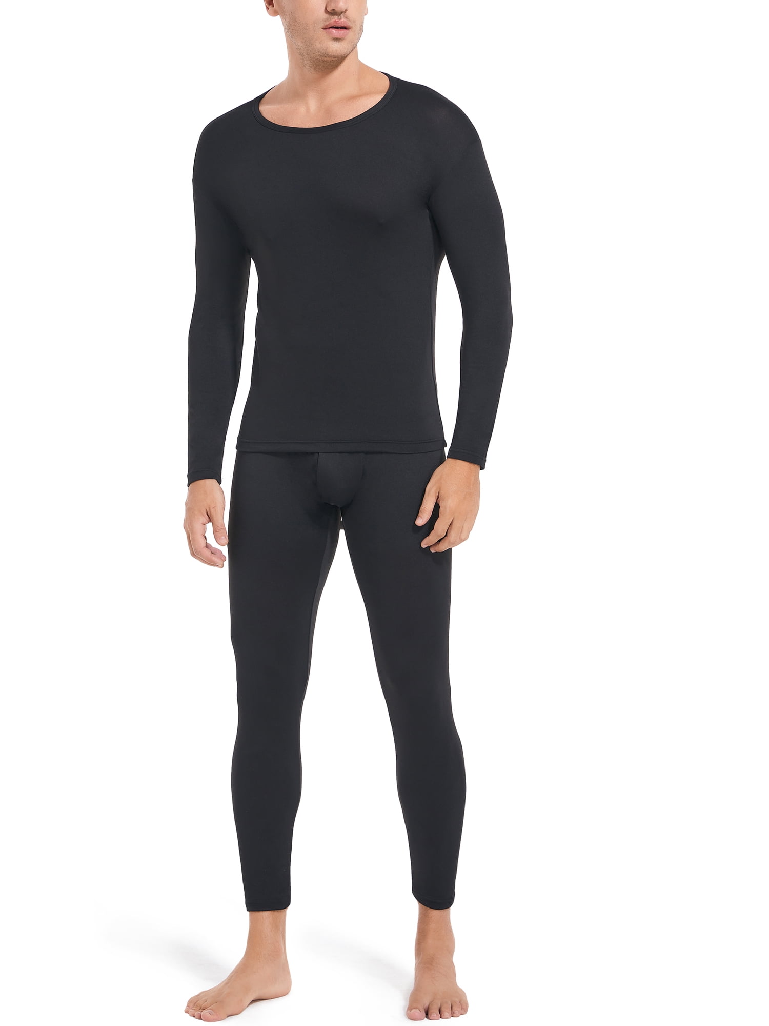 COMFREE Thermal Underwear for Men, Ultra Soft Long Johns Set Thin Base ...