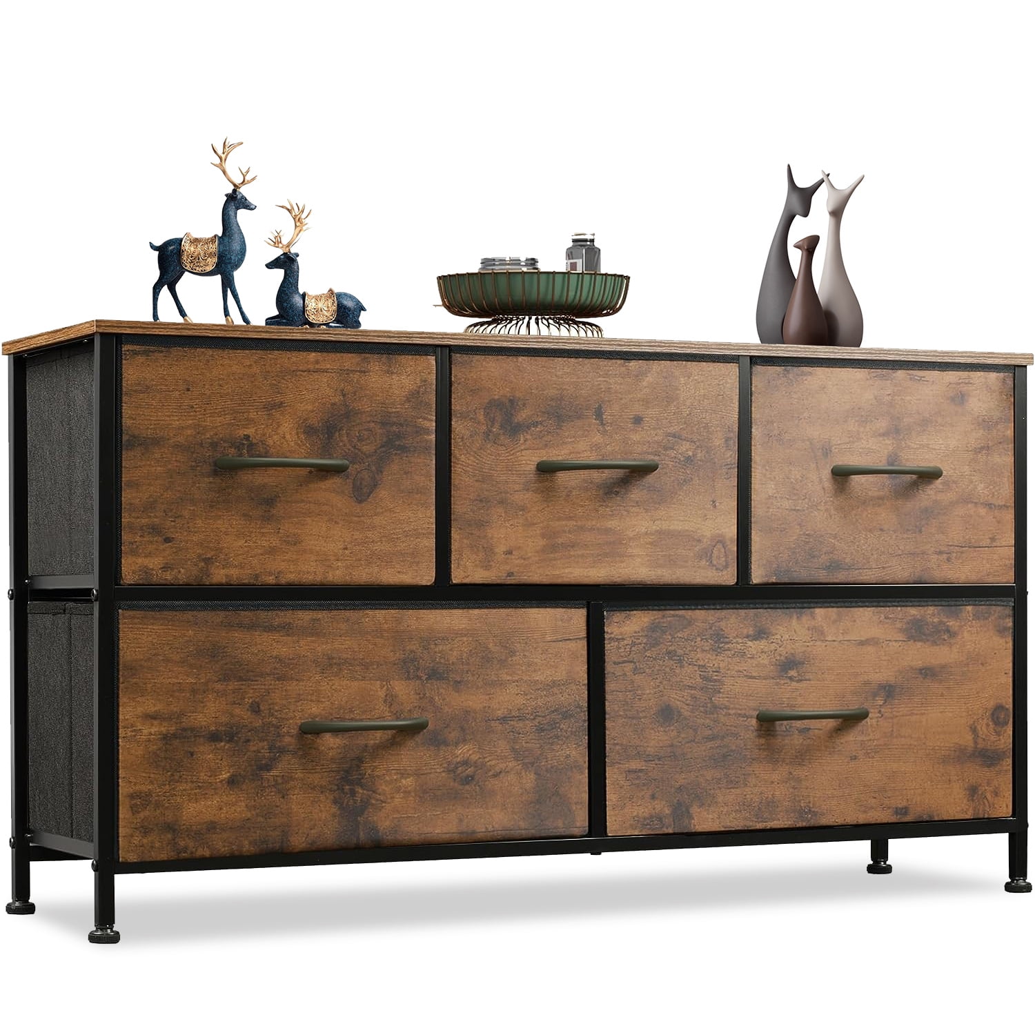 COMHOMA 5 Drawer, Dressers for Bedroom Furniture, Chest of Drawers ...