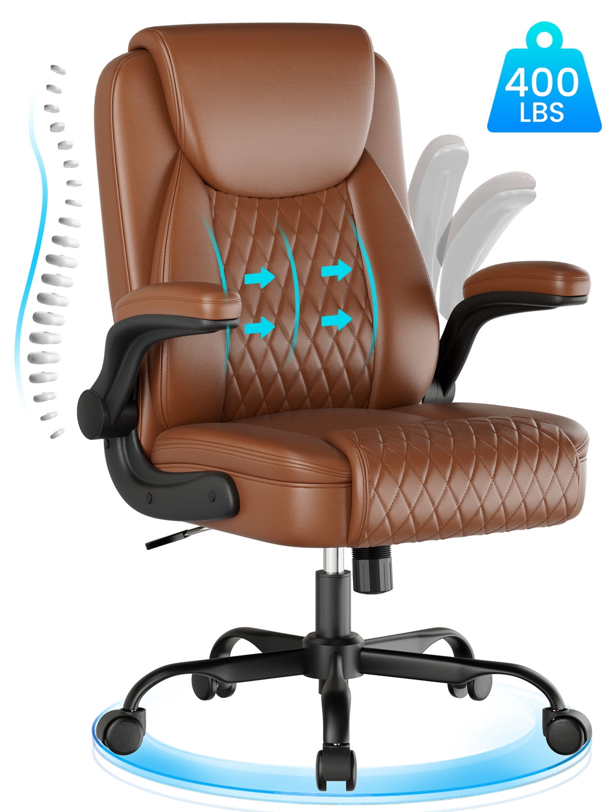 CloudRest Pro Office Chair, 400LBS Wide Seat Ergonomic Computer Desk ...