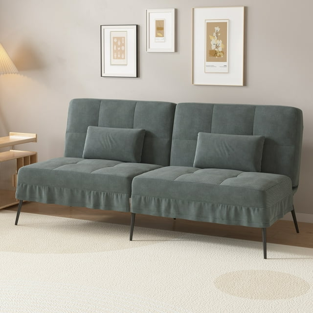COMHOMA Convertible Futon Sofa Bed Upholstered Futon Couch Corduroy ...