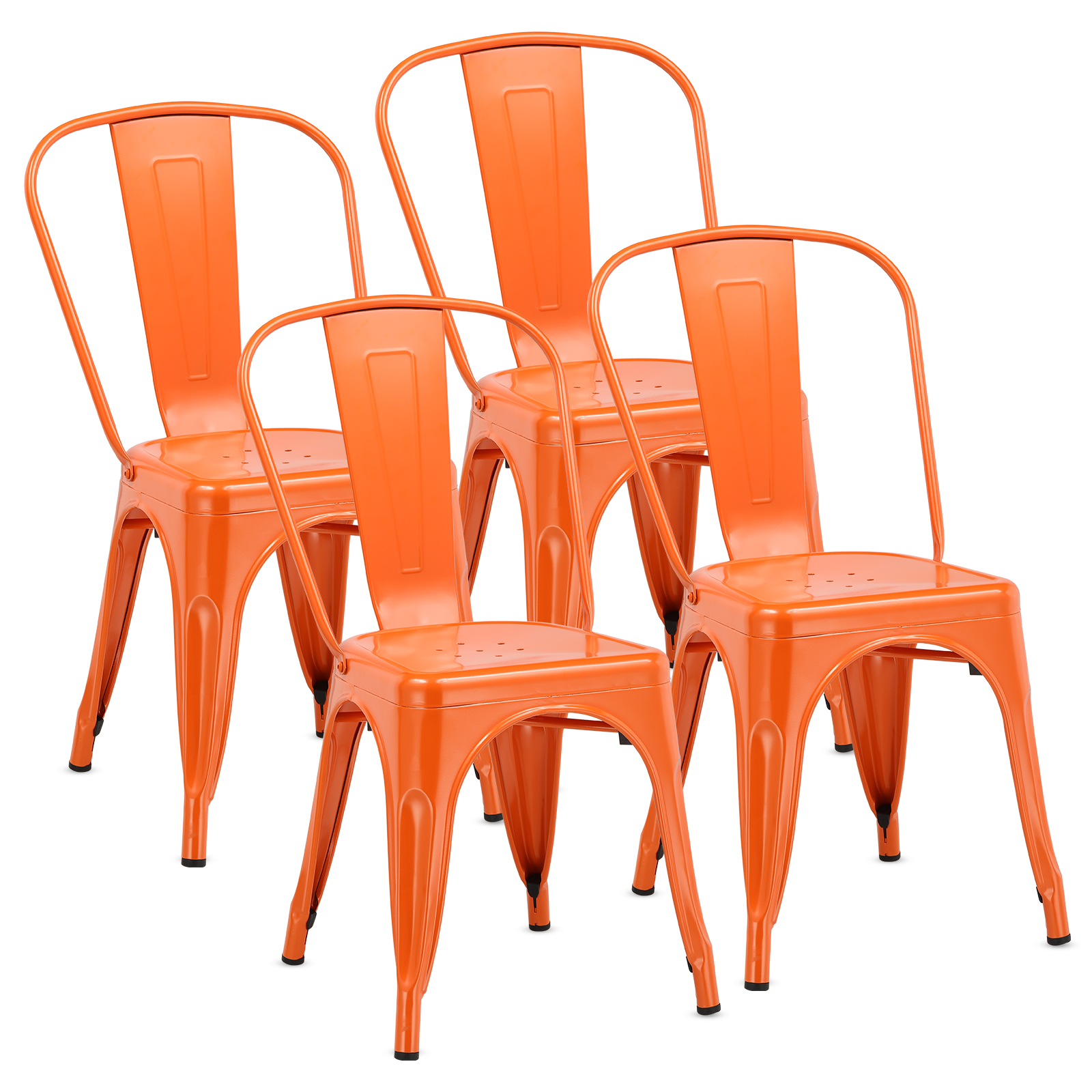 LeisureMod Modern Cornelia Dining Chair-Color:Solid Orange - Walmart.com
