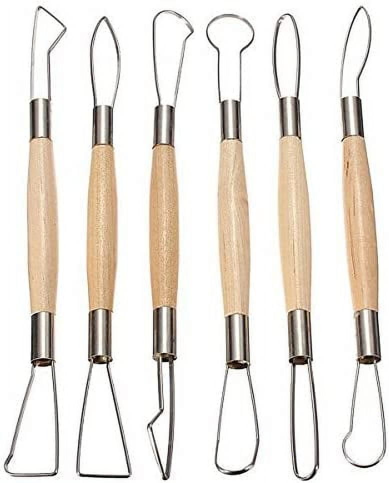COMIART 6pcs Wax Sculpting Tools Polymer Clay Soap Carvers Modelling Carving Sculpting Tool ...