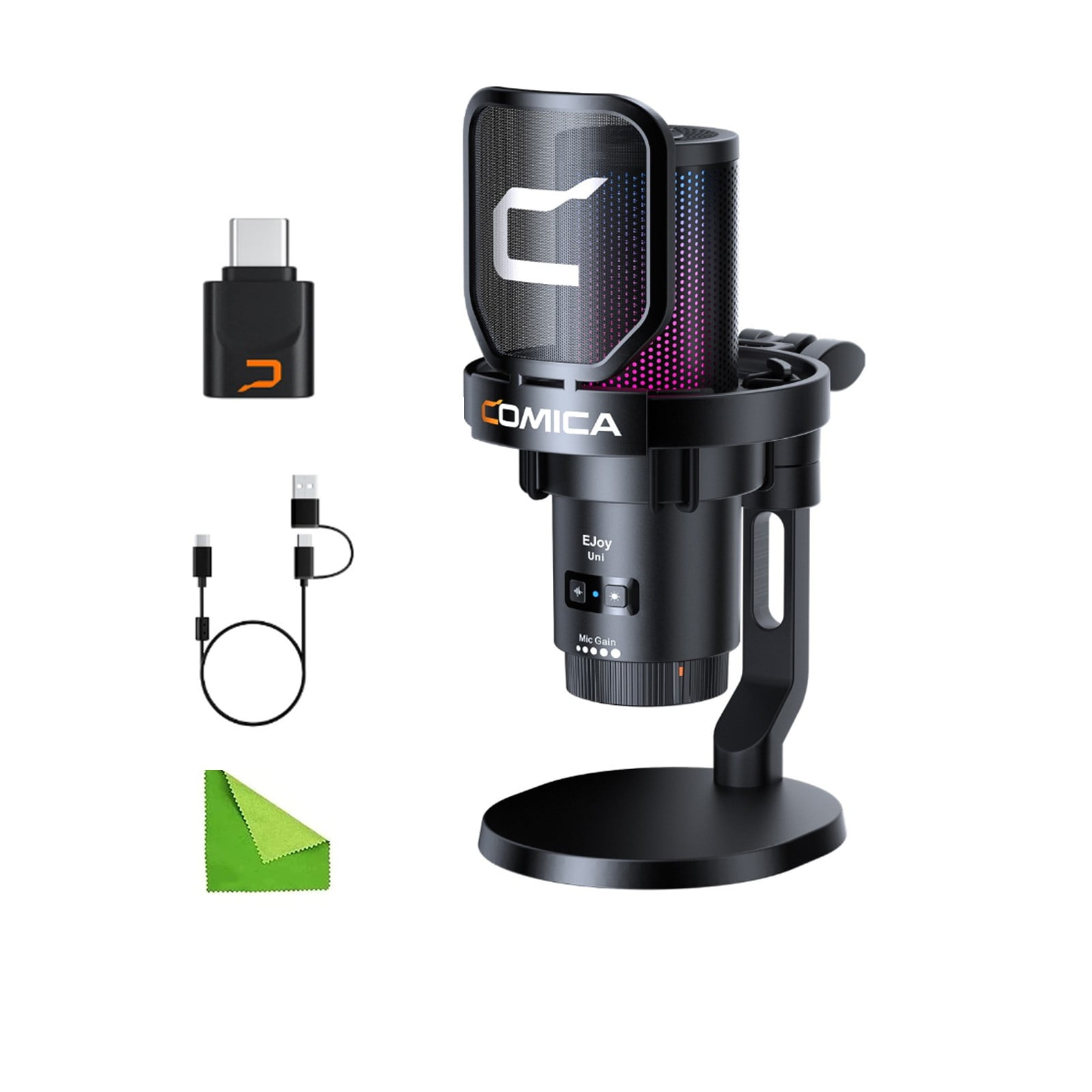 COMICA Uni Pro D Wireless USB Microphone for Computer and Smartphone ...