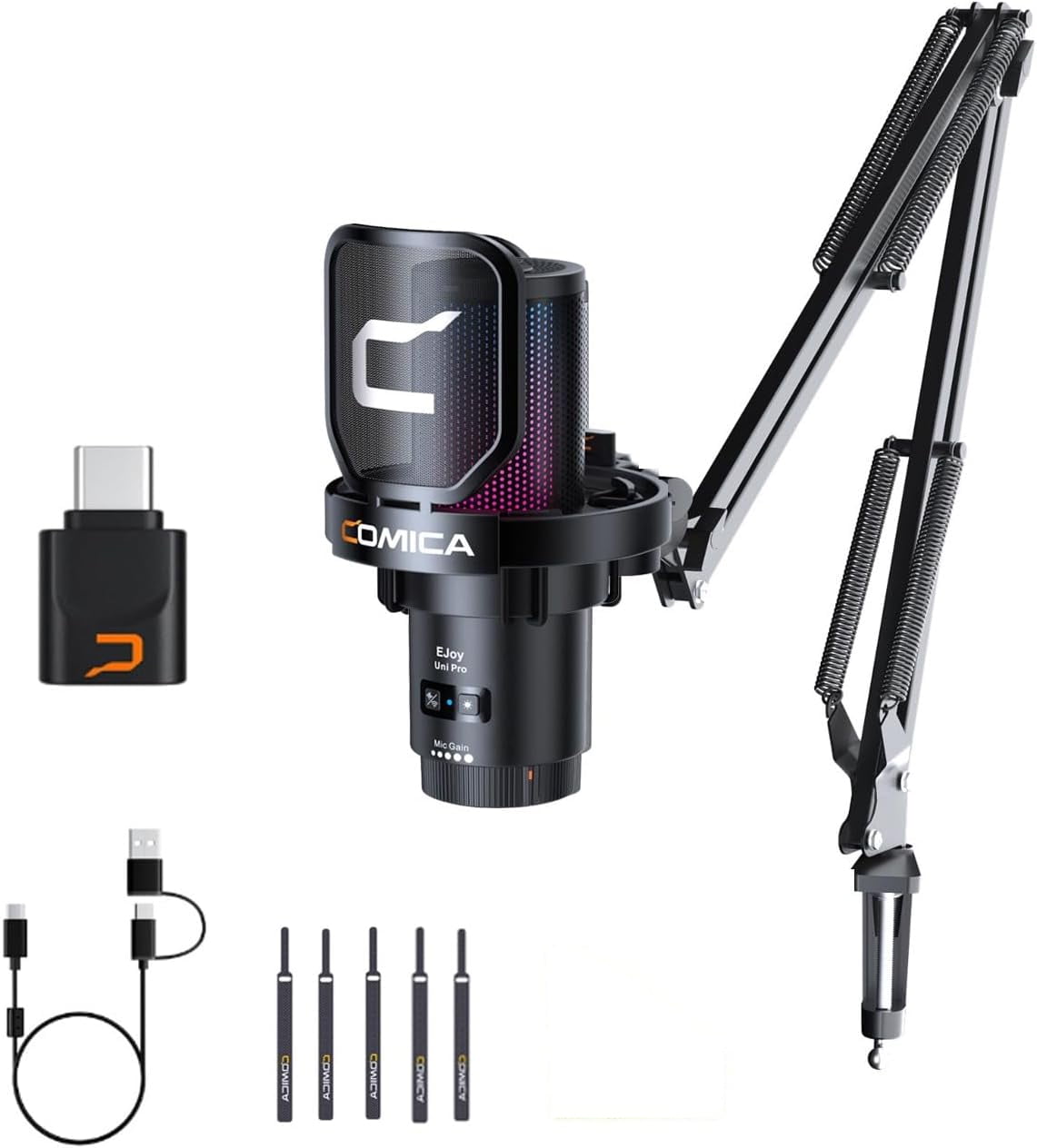 COMICA Wireless USB Microphone for Computer and Smartphone,48kHz/24bit ...