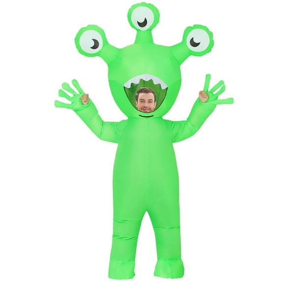 COMIN 63 inch Halloween Inflatable Alien Costume Adults Blow Up ...