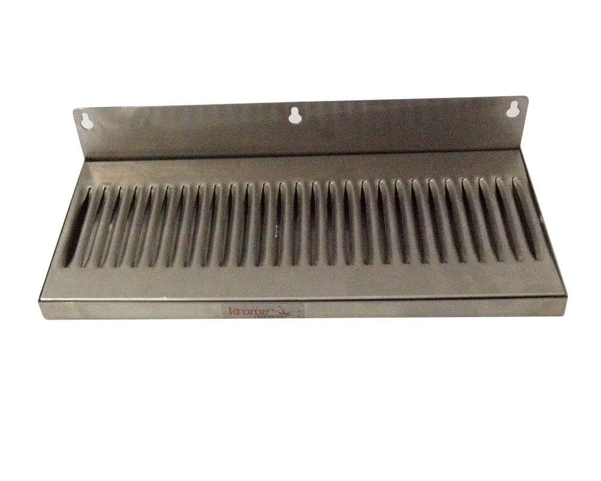 COMINHKPR01771 6" x 14" Stainless Steel Wall Mount Draft Drip Tray ...