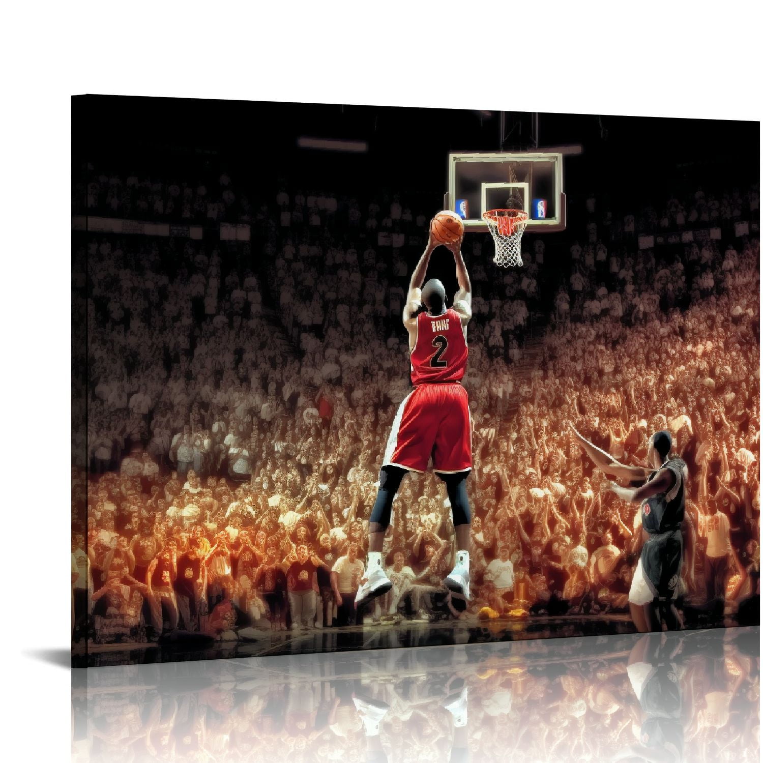 COMIO 1 Panel Basketball Canvas Wall Art Dwyane Wade Winning Ball ...