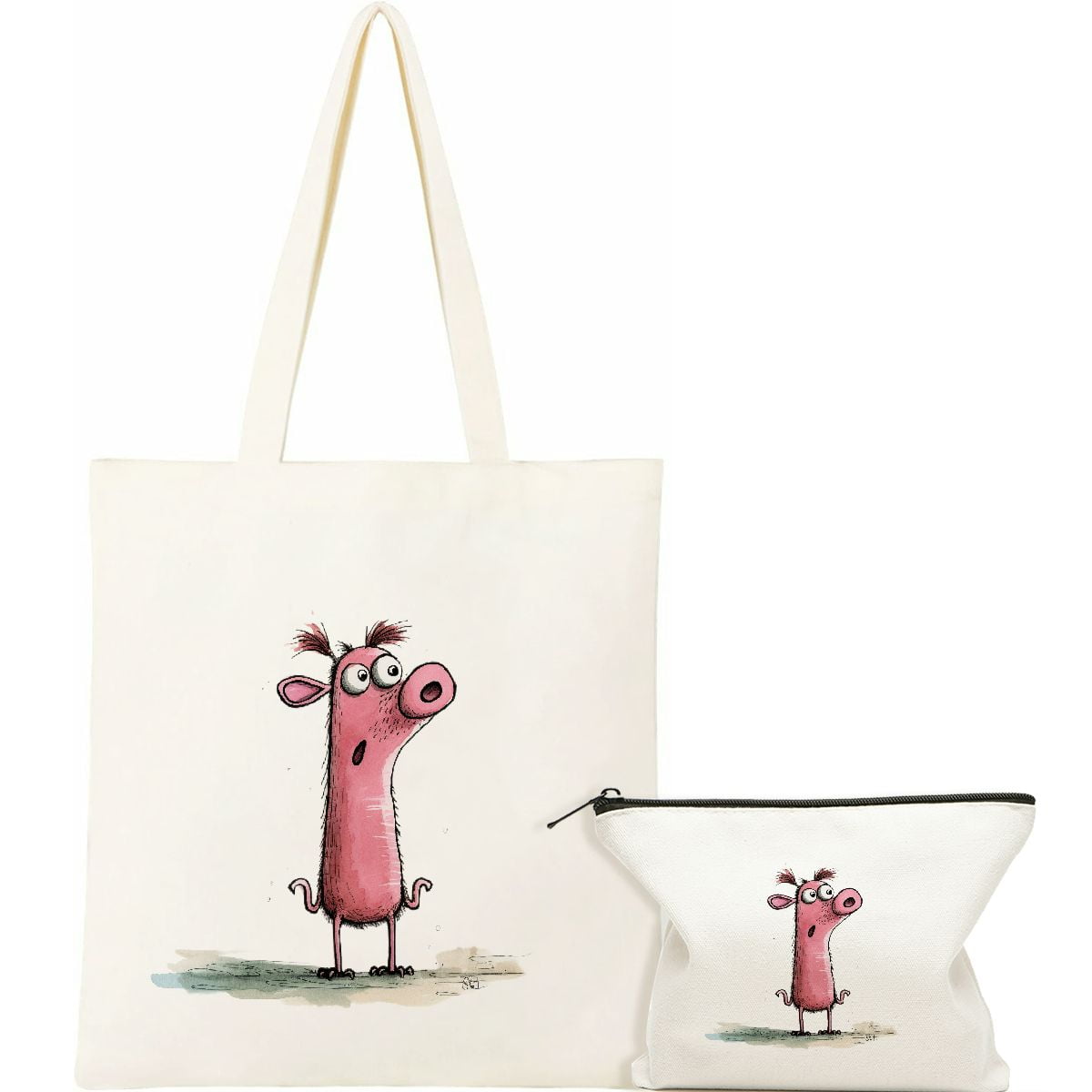 COMIO 2 Pcs Canvas Tote Bags Cute Aesthetic Tote Bags with Zipper Color ... COMIO 2 Pcs Canvas Tote Bags Cute Aesthetic Tote Bags with Zipper Color ...