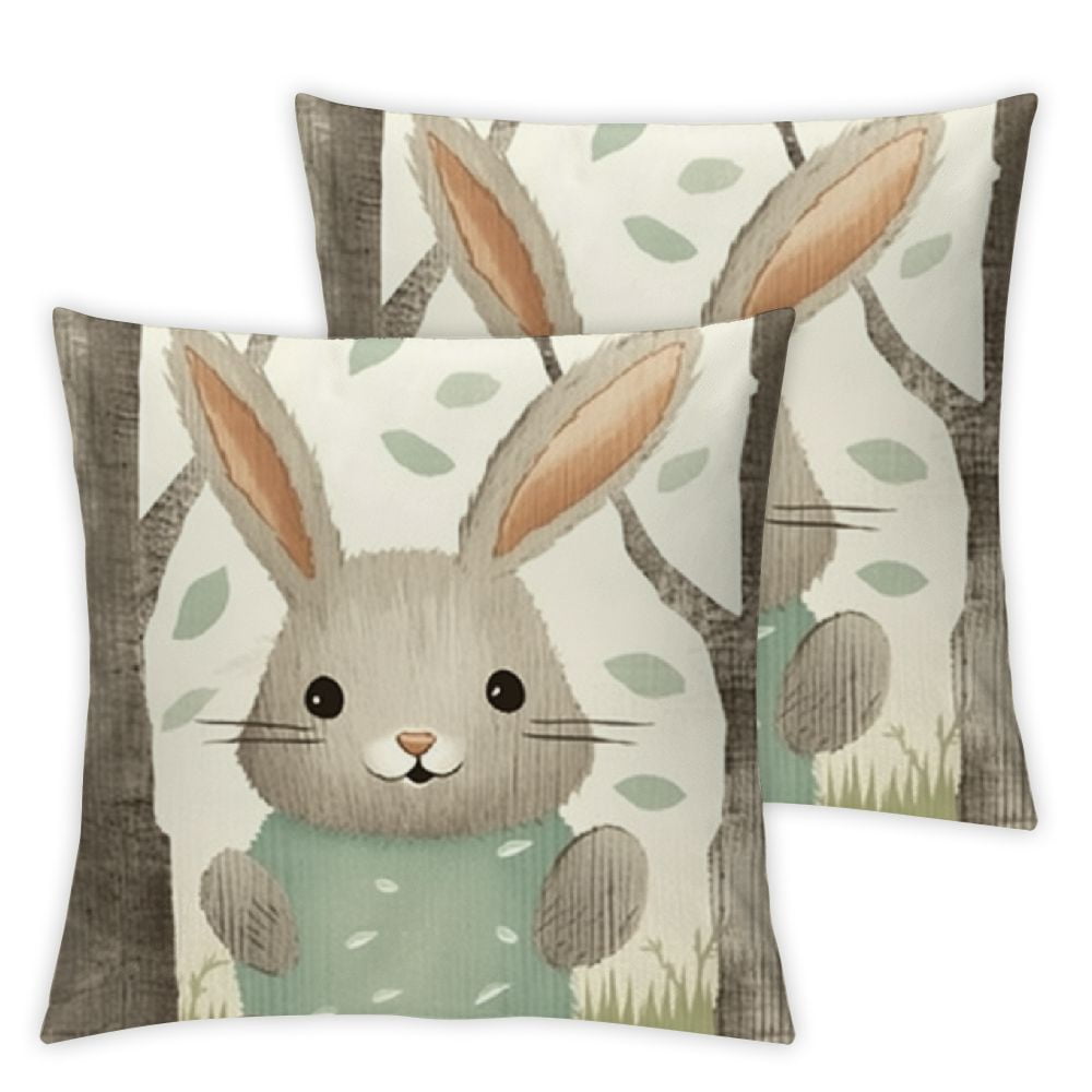 COMIO 2-Piece Short Plush Pillowcase Set, Soft and Durable Woodland ...